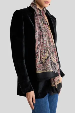 Etro Paisley-print Cashmere Scarf