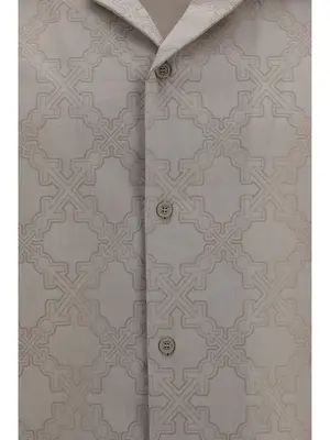 Off-White Arrow-monogram Shirt - Gray