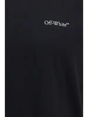 Off-White Small Bookish Logo-print T-shirt - Black