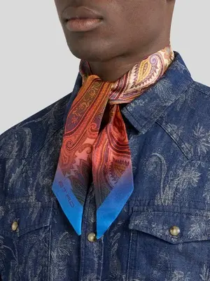 Etro Paisley-print Degradé Scarf - Color