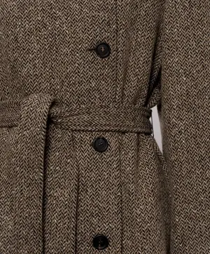Brunello Cucinelli Belted Chevron Coat - No