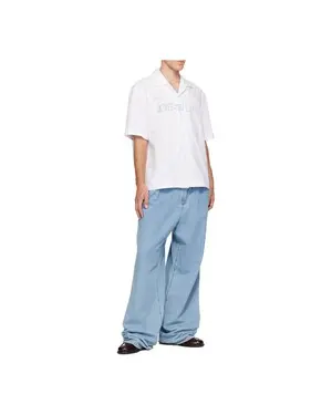 Off-White City Nature Graphic-print Bowling Shirt - White