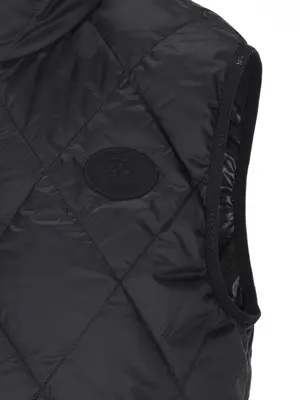 Burberry Check-trim Quilted Padded Vest