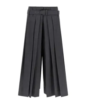 Brunello Cucinelli Pleated Belted Wide-leg Shorts