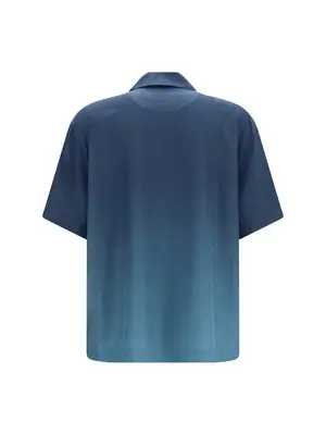 Off-White Arrow Monogram Gradient-effect Jacquard Bowling Shirt