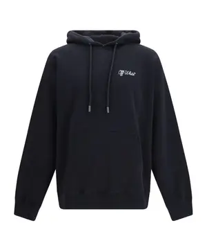 Off-White Script Logo Skate Hoodie - Black