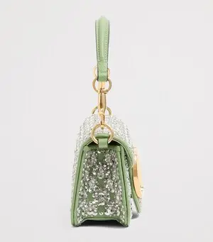 Valentino Garavani Small Embellished Locò Shoulder Bag