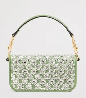 Valentino Garavani Small Embellished Locò Shoulder Bag