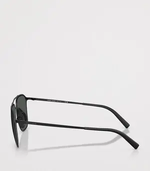 Giorgio Armani Metal Aviator Sunglasses