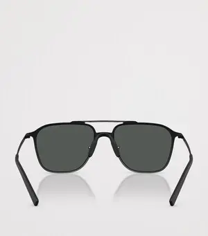 Giorgio Armani Metal Aviator Sunglasses