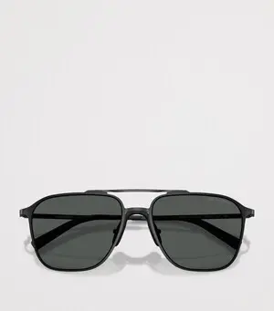 Giorgio Armani Metal Aviator Sunglasses