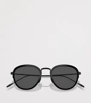 Giorgio Armani Metal Round Sunglasses