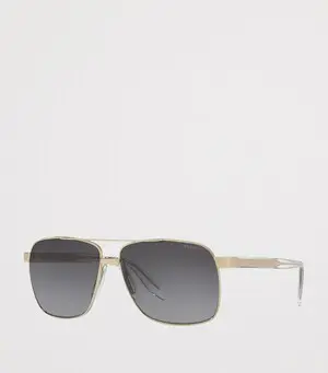Versace Steel Square Sunglasses