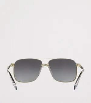 Versace Steel Square Sunglasses