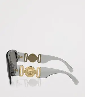 Versace Aviator Sunglasses With Medusa Detail