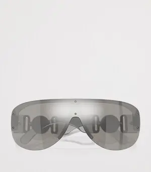 Versace Aviator Sunglasses With Medusa Detail
