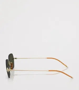 Oliver Spencer Titanium Tk-13 Rectangle Sunglasses