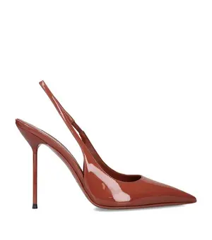 Paris Texas Patent Leather Lidia Slingback Pumps 105 - Pink