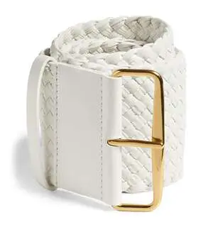 Bottega Veneta Nappa Leather Sumo Belt - White