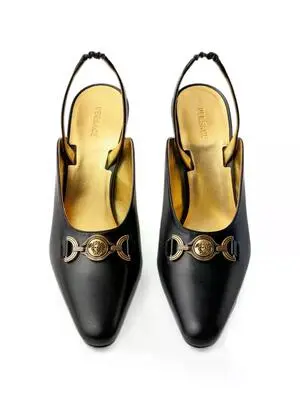 Versace Marisa Leather Slingbacks 90mm