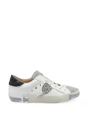 Philippe Model Prsx Glitter-detail Sneakers - White