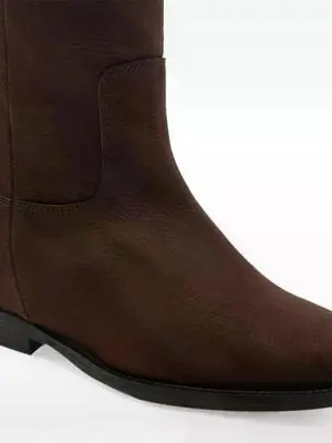 VIA ROMA 15 Logo-plaque Leather Boots