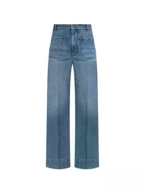 Victoria Beckham Alina Wide-leg Jeans - Blue