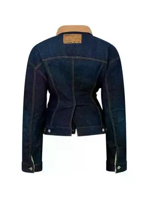 Dsquared2 Dark Urban Wrap Oversized Jean Jacket