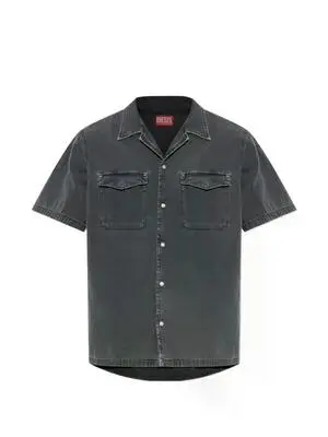 DIESEL® D-nabil-p Bowling Short-sleeve Denim Shirt