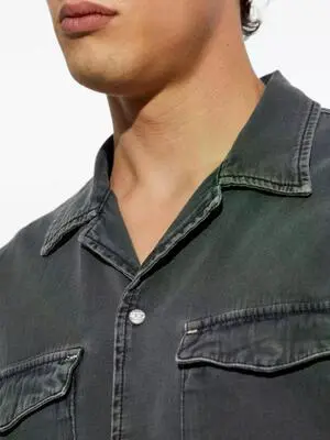 DIESEL® D-nabil-p Bowling Short-sleeve Denim Shirt