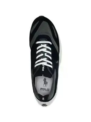 Polo Ralph Lauren Boerum Suede Panelled Sneakers - Black