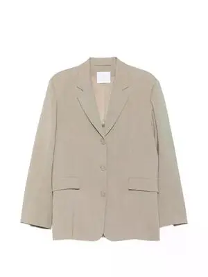 Sú Single-breasted Notched-lapels Blazer - Neutrals