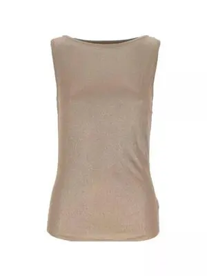 Majestic Filatures Ribbed-knit Boat-neck Top