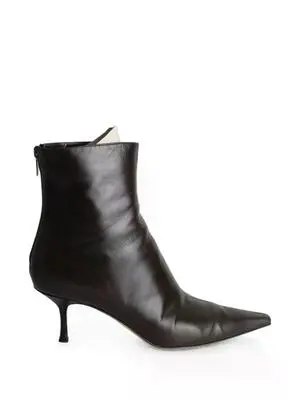 JIMMY CHOO Pointed-toe Ankle Boots - Black