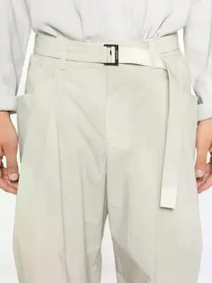 Sacai Belted Pleated Trousers