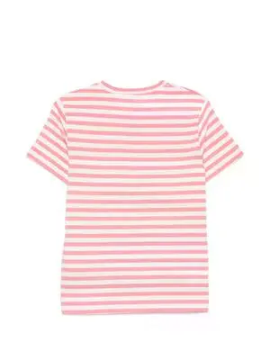 Closed Horizontal-stripe Logo-embroidered T-shirt