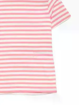 Closed Horizontal-stripe Logo-embroidered T-shirt