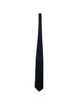 Mulberry Windowpane Print Neck Tie - Blue