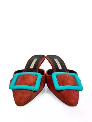 Manolo Blahnik 2020s Buckle Mules