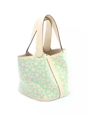 Hermès 2022 Picotin Lock Lucky Daisy Tote Bag - Neutrals