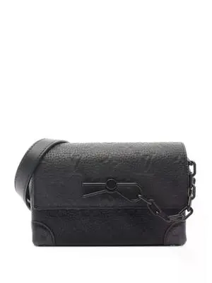 LOUIS VUITTON 2000s Monogram Taurillon Leather Steamer Shoulder Bag - Black