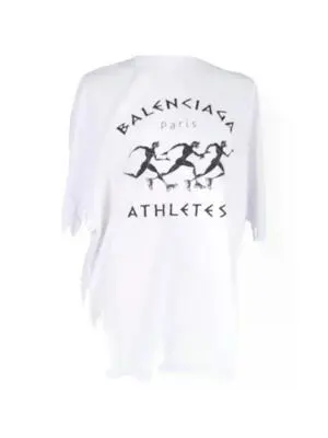 Balenciaga 2010-2020s Triple S Printed T-shirt