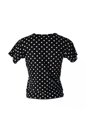 Comme Des Garçons Play Polka-dot Heart-patch T-shirt
