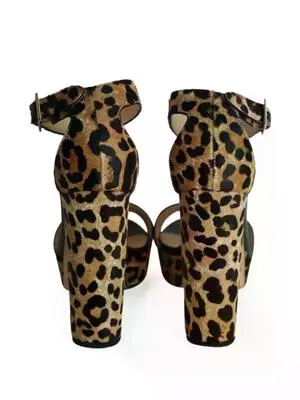 JIMMY CHOO Holly Animal-print Platform Sandals
