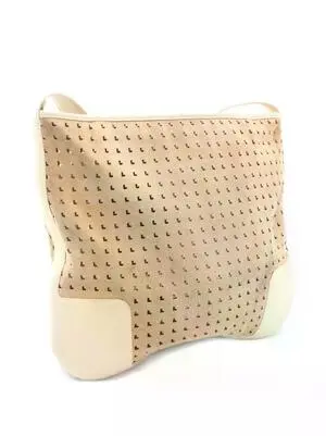 Loewe Perforated Shoulder Bag - Neutrals