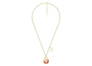 Dior X Cactus Jack Pearl Pendant Necklace - Gold/orange