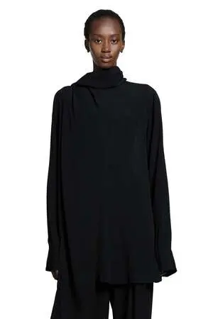 TOTEME Draped Scarf Blouse
