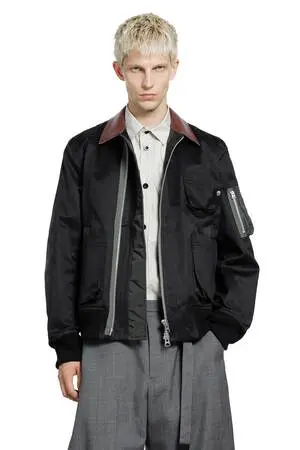 Sacai Cotton Chino Blouson - Black