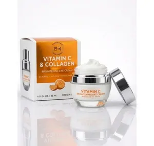 LOVERY Vitamin C And Collagen Brightening Eye Cream Korean Skincare Radiance And Firming Eye Treatment - Orange