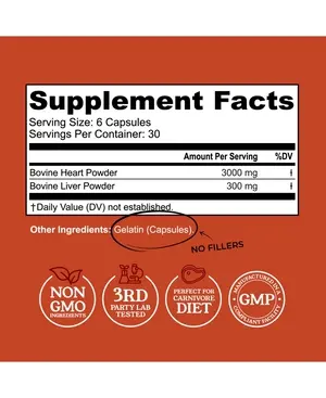 LEFT COAST PERFORMANCE Bovine Heart Capsules